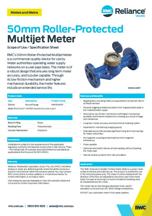 Endurance Multijet Turbine – RMC Reliance Valves
