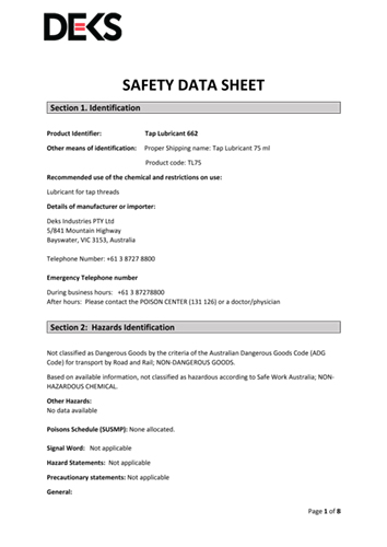 HydroSeal Tap Lubricant – RMC Reliance Valves